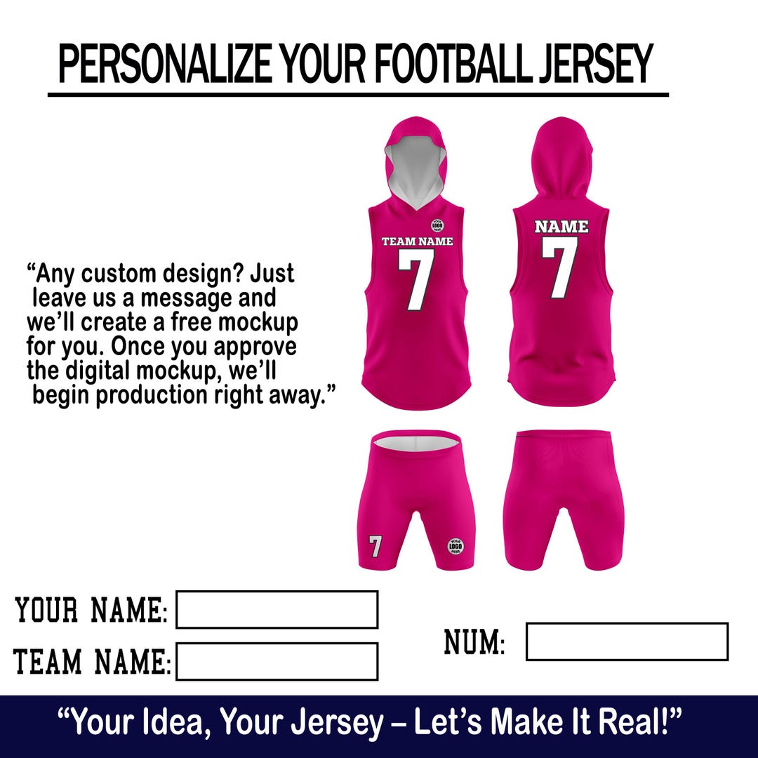 Custom 7v7 Football Uniform | Men, Women & Youth Team Jerseys ...