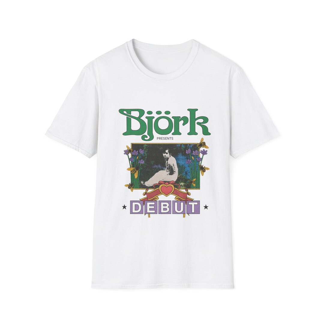 Björk Debut Unisex Softstyle T-shirt, Music Lover Gift, Vintage Concert ...