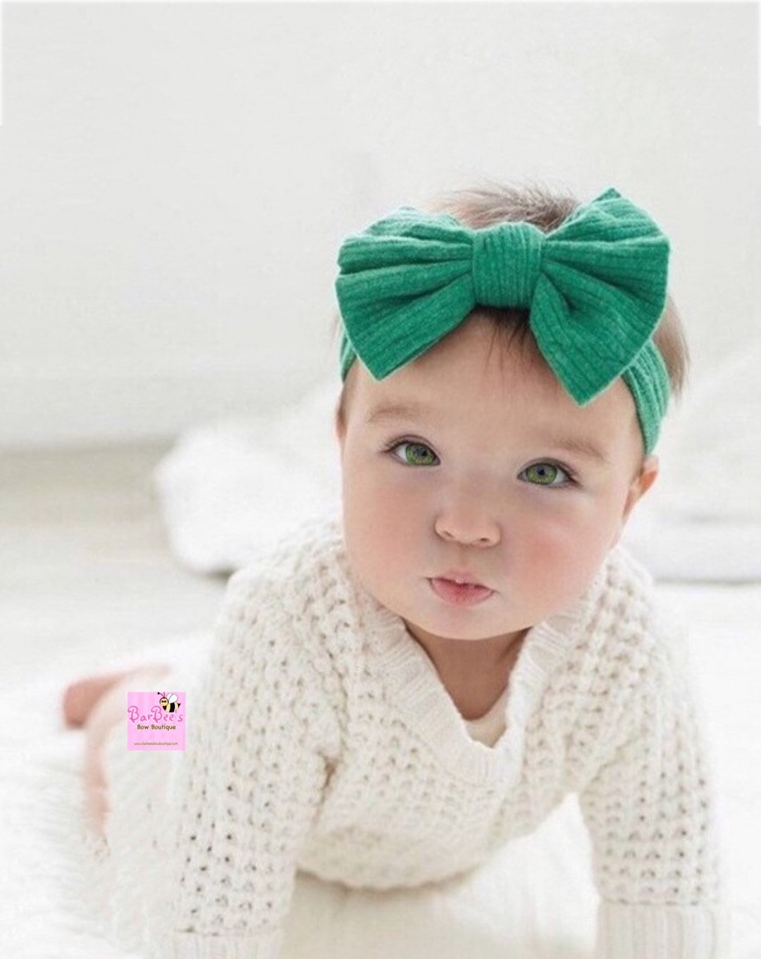Ribbed Knit Knot Bow Headband, Baby Girl Knot Bow Headband, Baby Ribbed ...