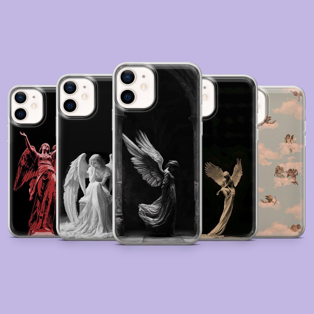 Angel Phone Case Heaven Clouds Guarding Angel Cover for iPhone 16 Pro ...