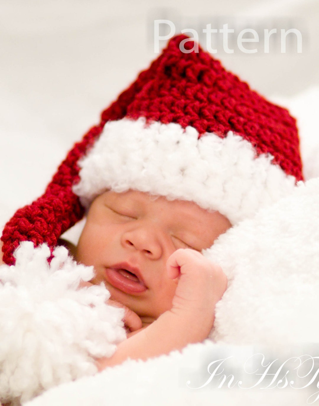 PDF CROCHET PATTERN Elf Hat, Baby Hat, Crochet Baby Hat, Santa Hat ...