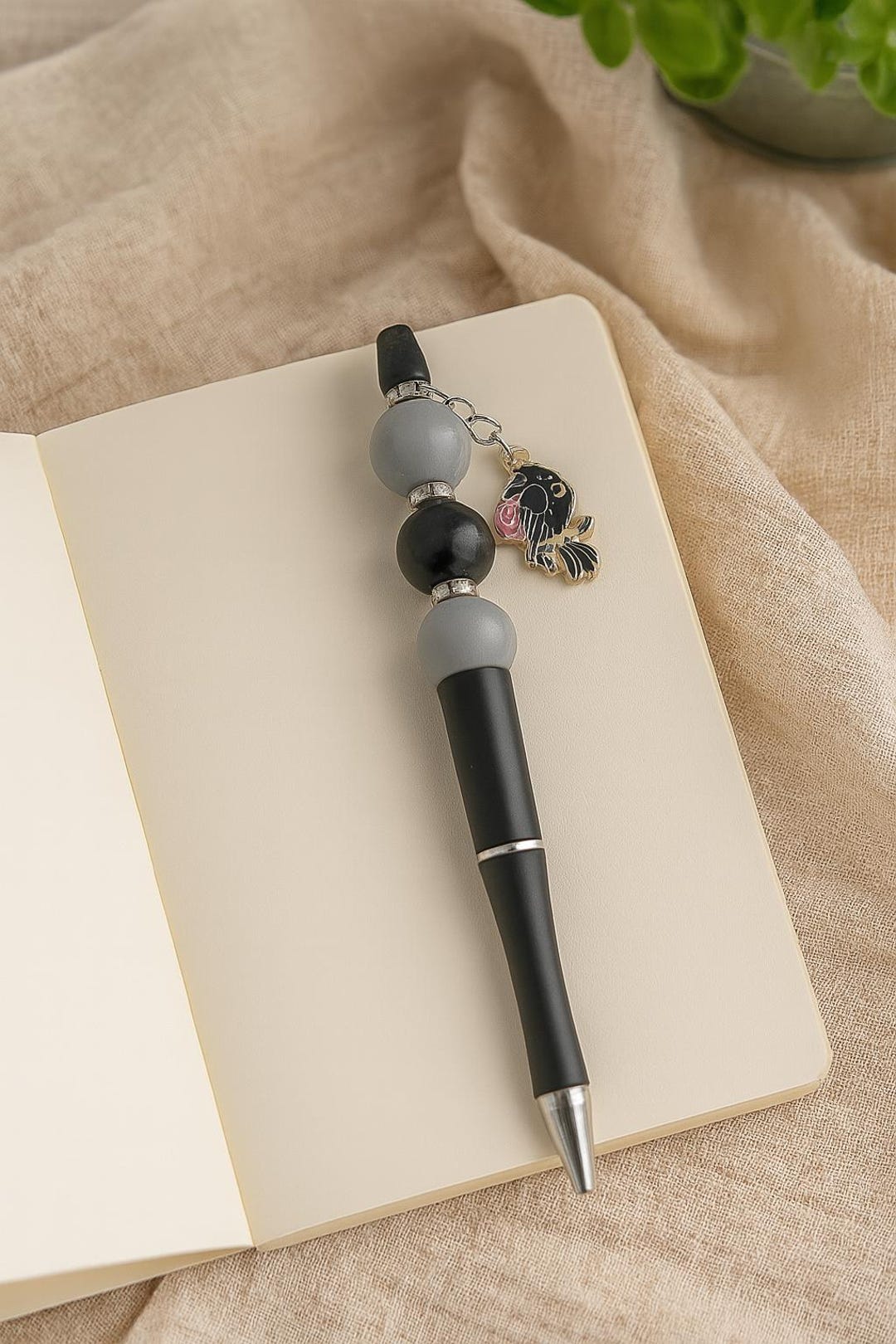 Poetry Pen – Writing and Charm in Beads and Symbols - Etsy