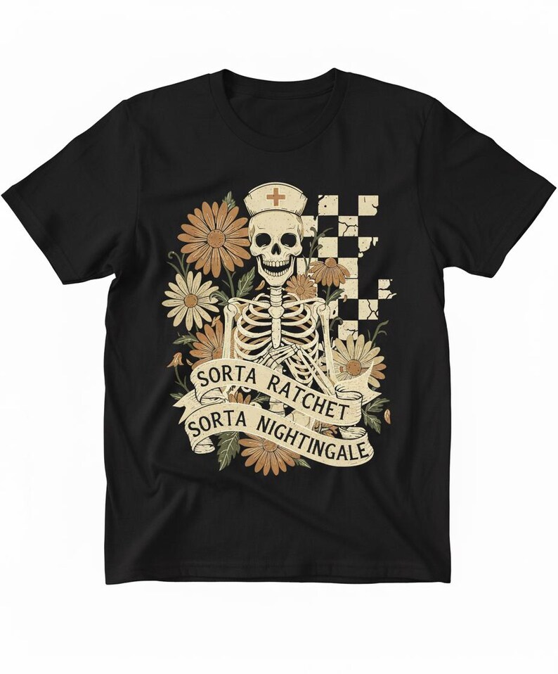 Sorta Ratchet Sorta Nightingale Skeleton Nurse Halloween, Png, Digital ...