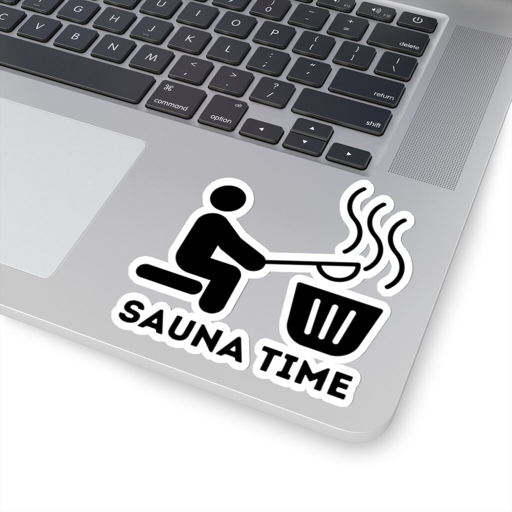 Saunatijd Finse sauna Suomi cadeau Kiss-Cut Stickers - Etsy Nederland