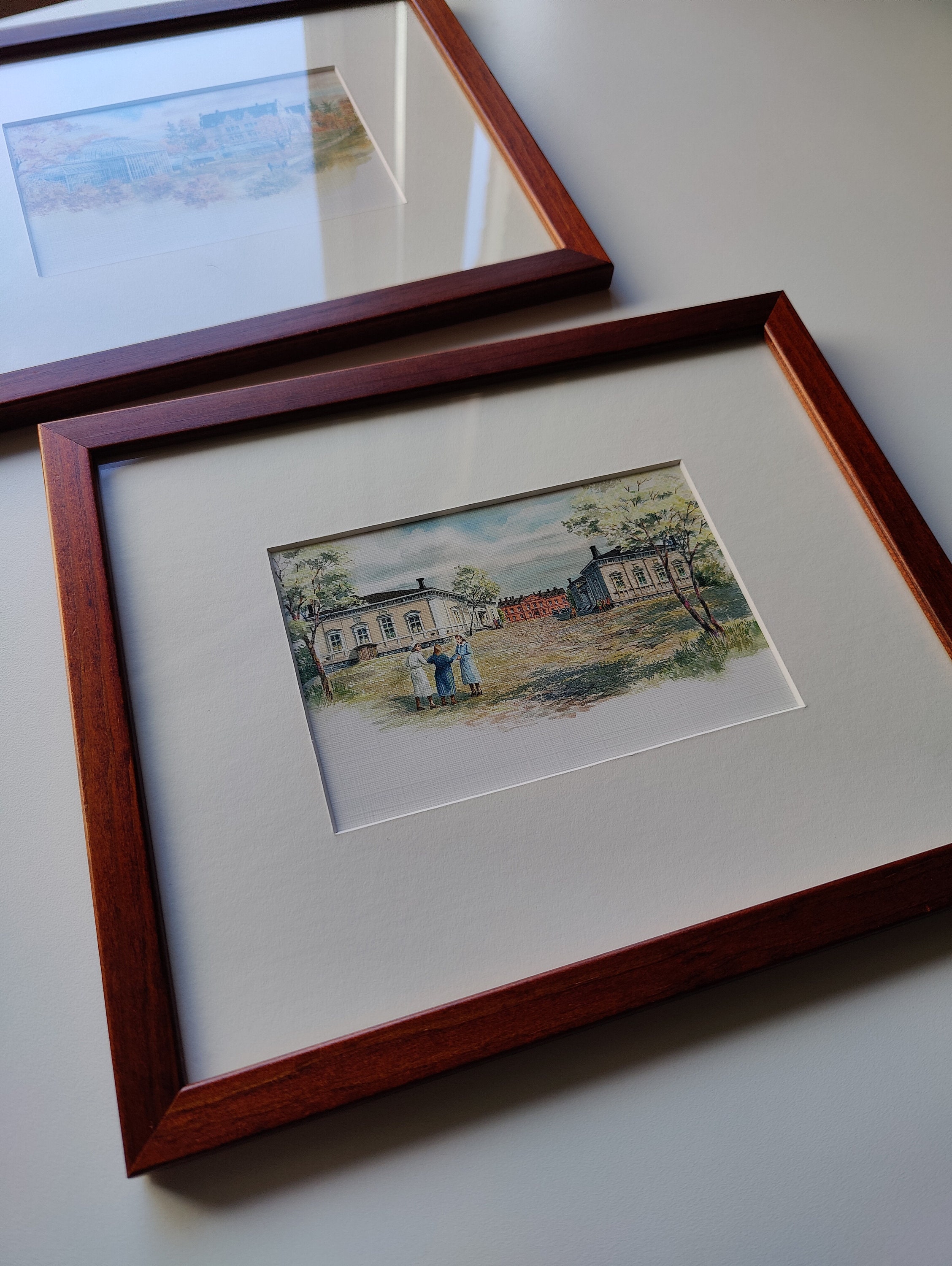 Set of Two Vintage Finnish Landscape Watercolor Prints in Original ...