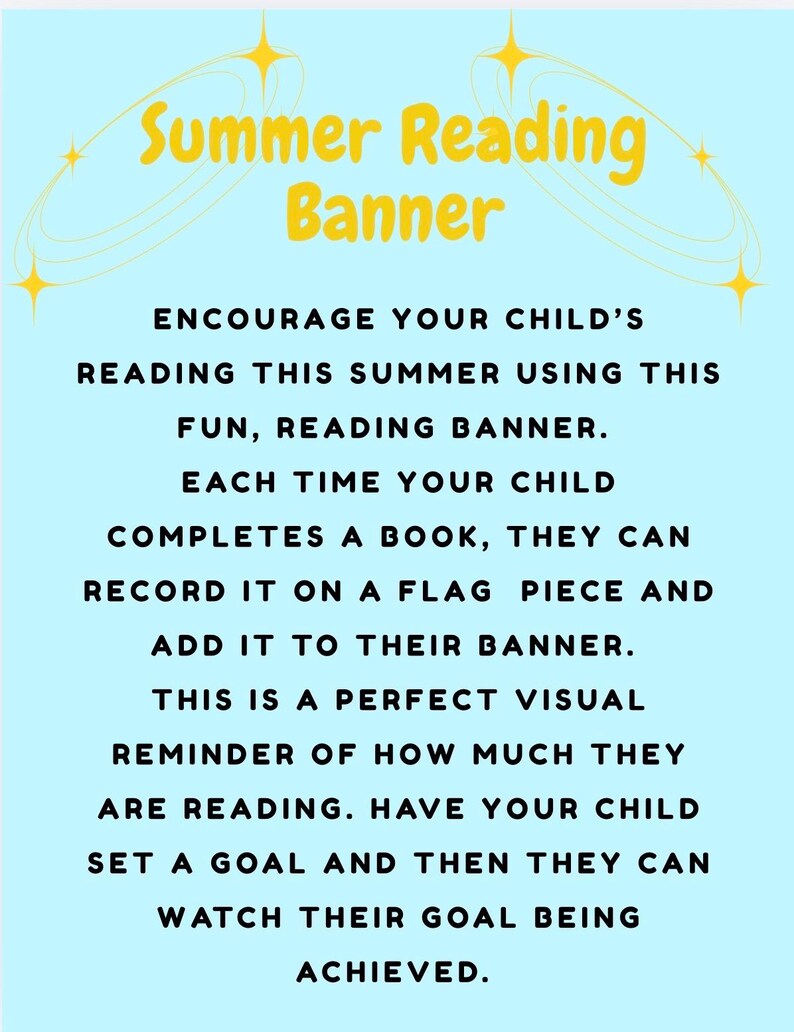 Editable Reading Banner | Personalized Kids Summer Reading Tracker ...