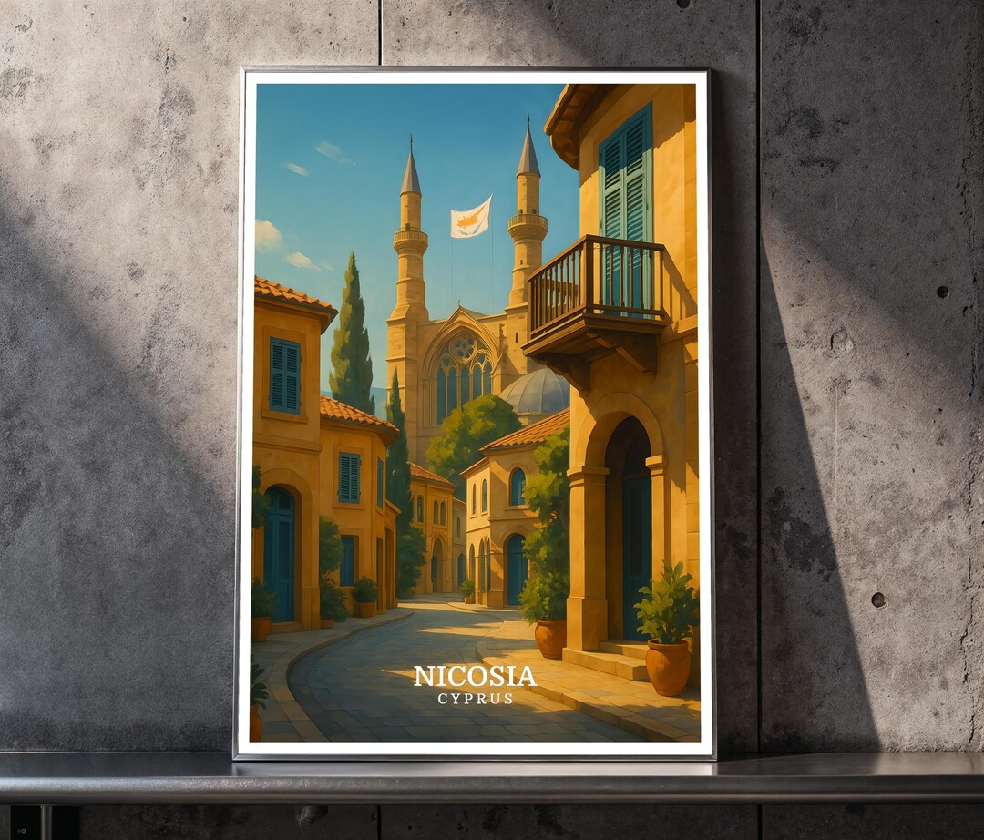 Nicosia Cyprus Poster, Premium Travel Poster, Wall Art Decor, Vintage ...