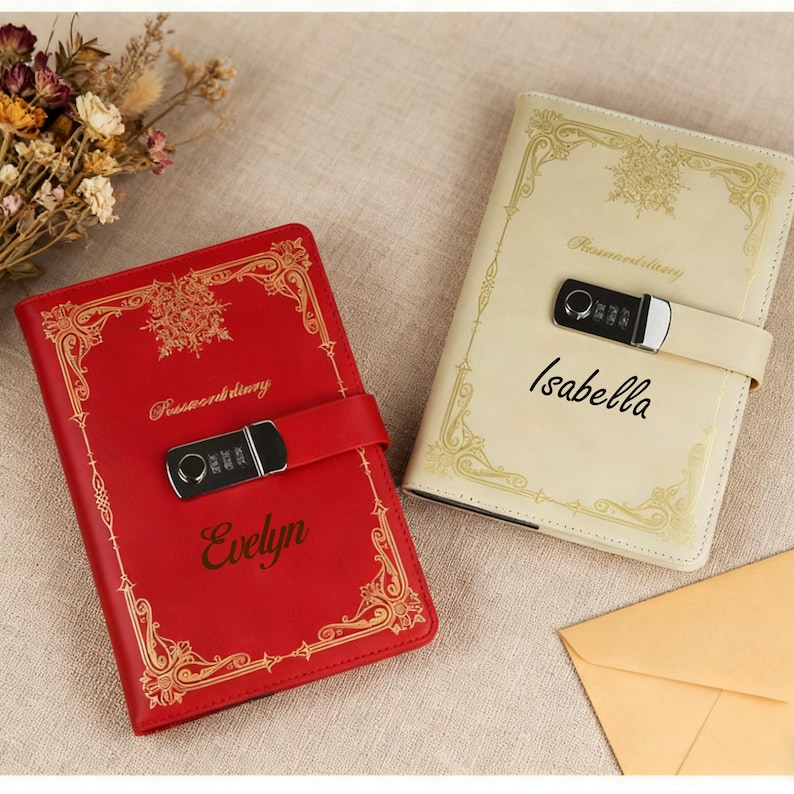 Personalized Lock Diary - A5 Custom Name Journal, Gold Foil,gift for ...