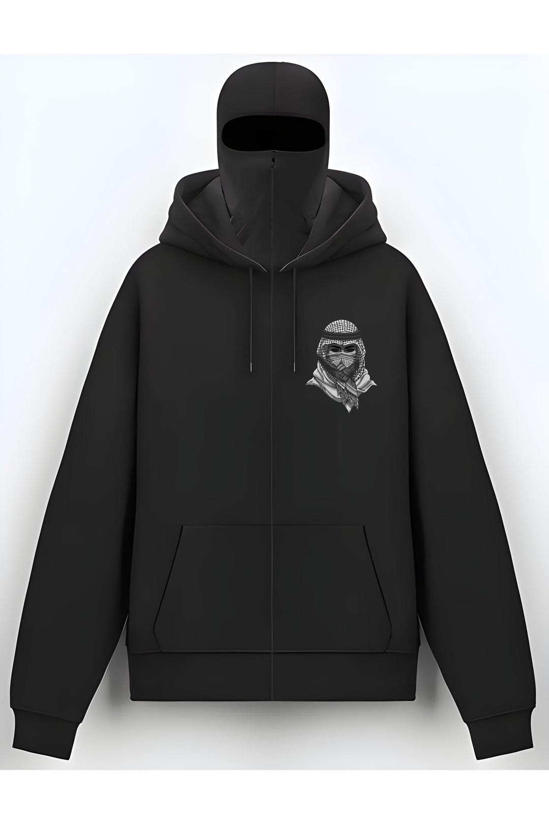 Oversized Ninja Balaclava Hoodie 2026 Streetwear Techwear Masked Hoodie ...