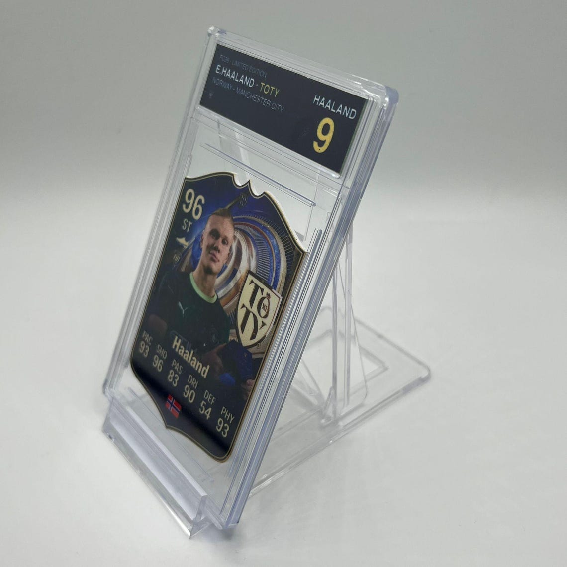 Erling Haaland EAFC FIFA Card Slab - Acrylic Case - Comes With Stand as ...