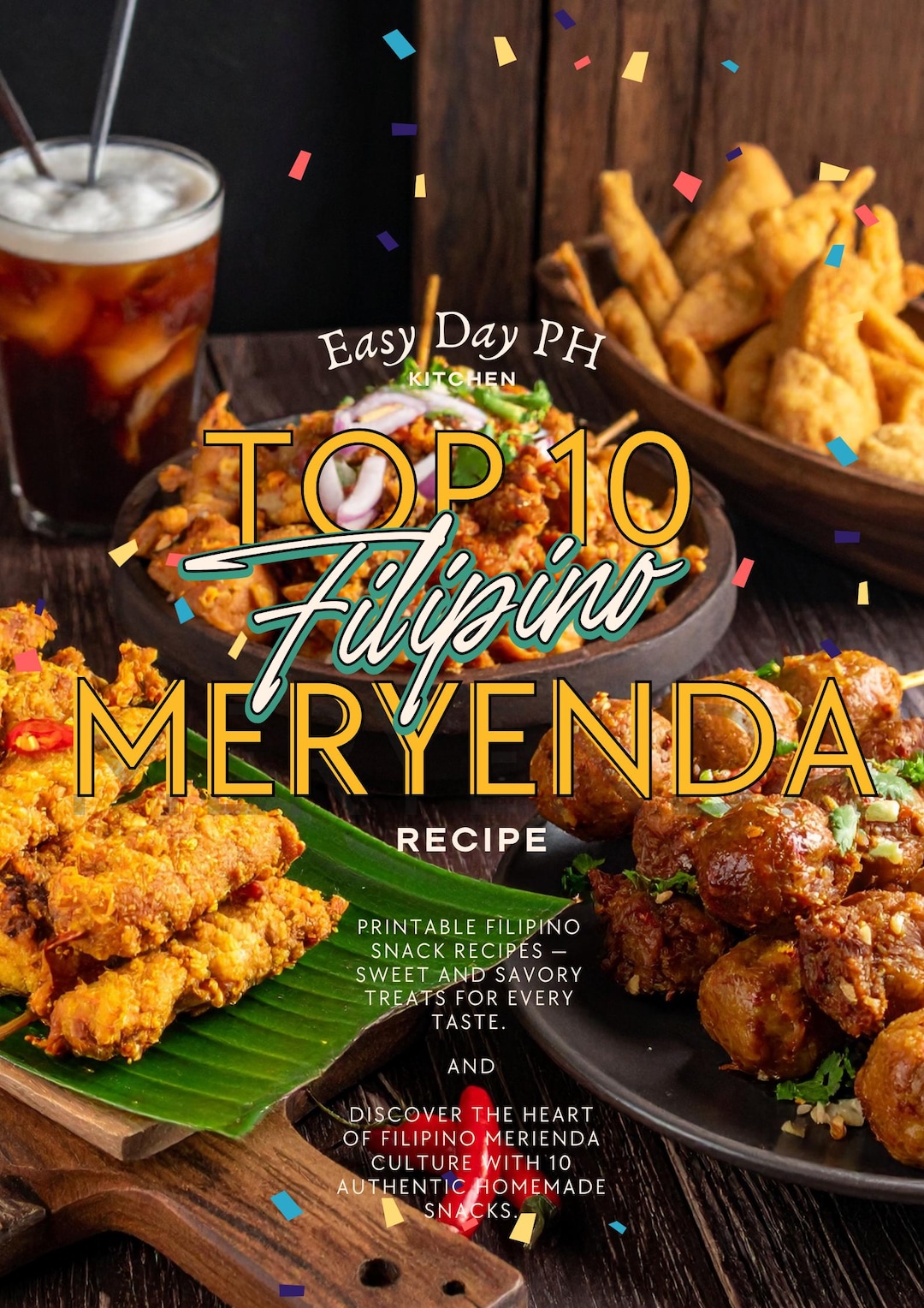 Filipino Merienda Recipes | Printable Filipino Snack Recipe Book | Easy ...