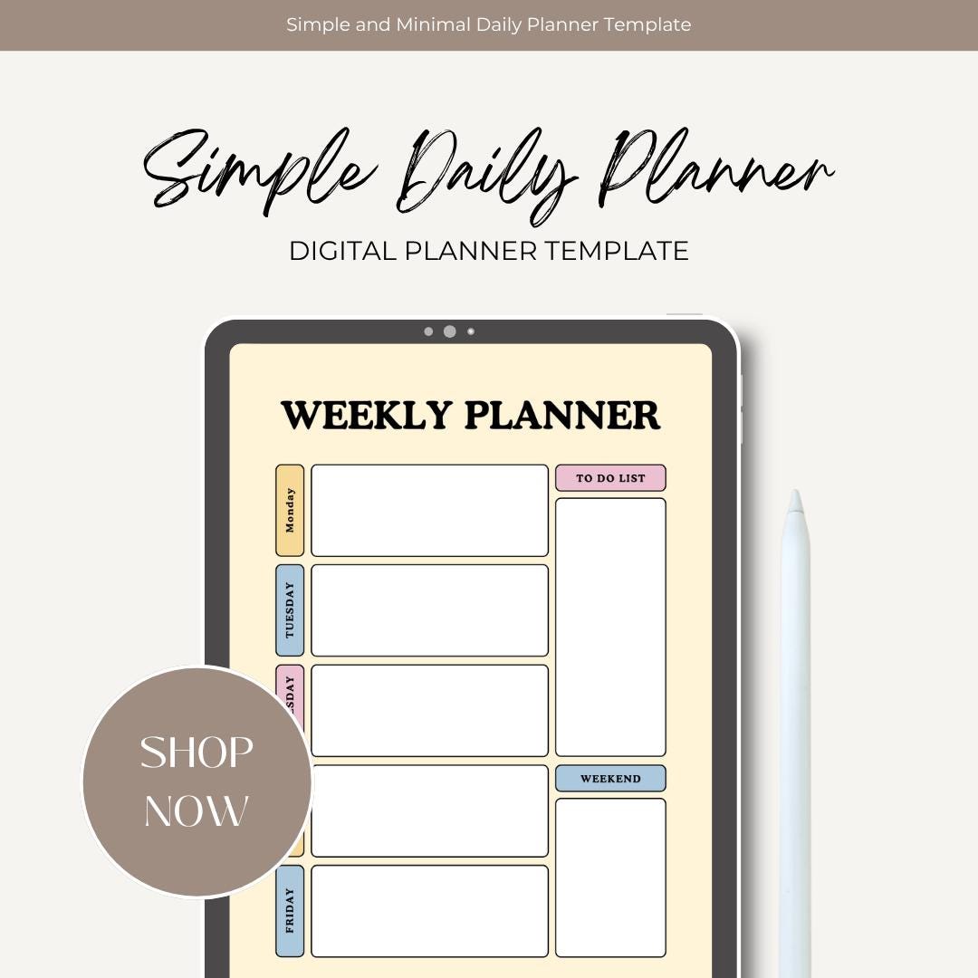 Pastel Doodle Weekly Lesson Planner, Cute Classroom Scheduler for ...