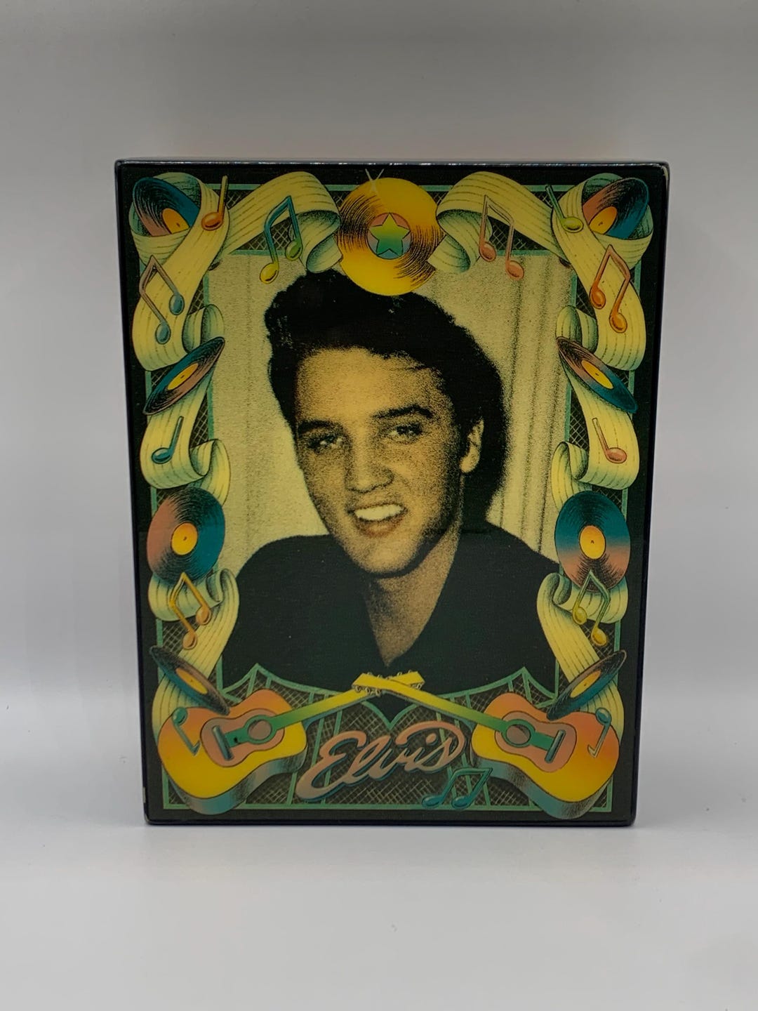 Vintage Enesco Elvis Presley Musical Box 1991 “ Love Me Tender “ - Etsy