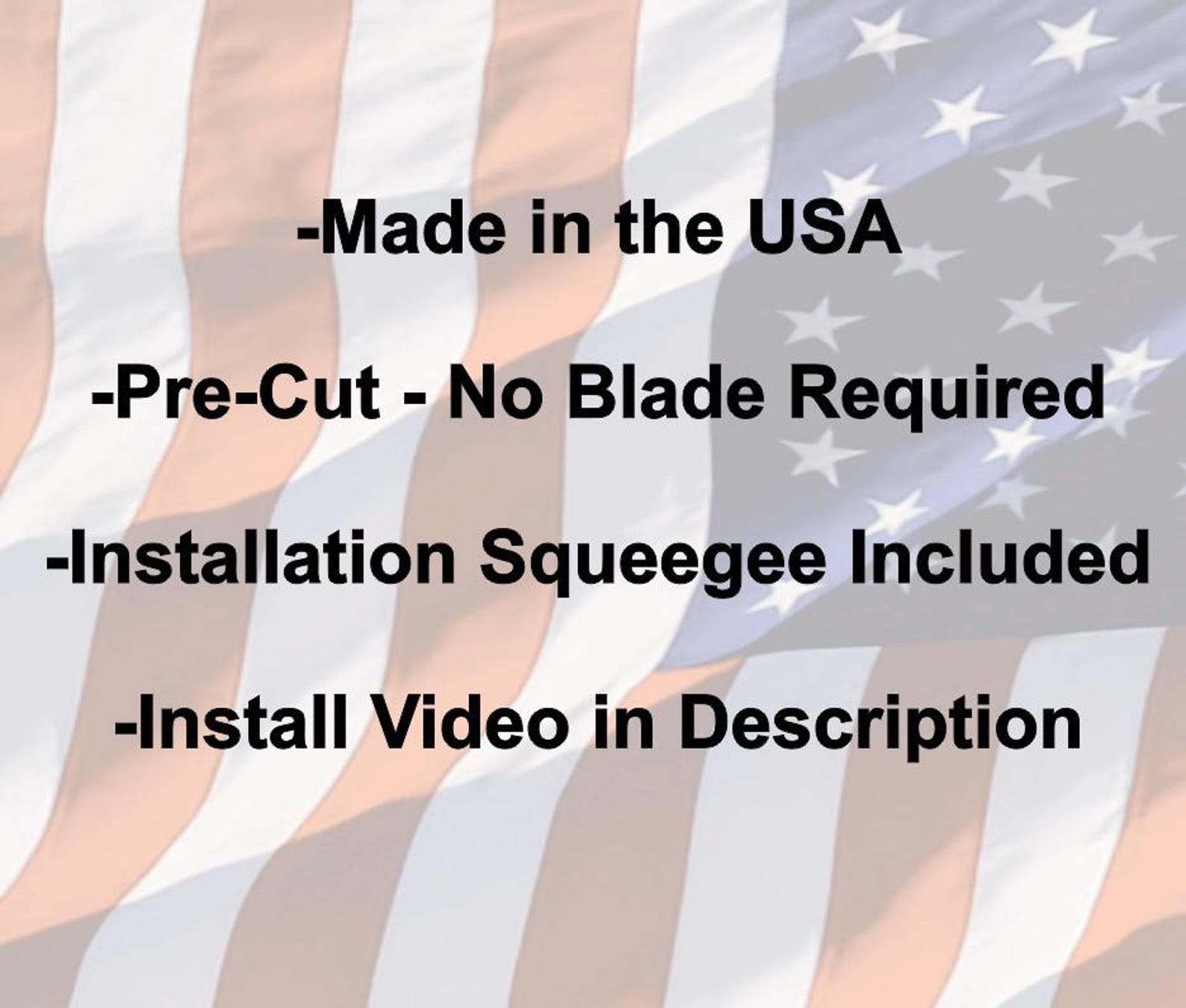 2020–2025 Ford Explorer Quarter Window Decal - American Flag – Matte ...