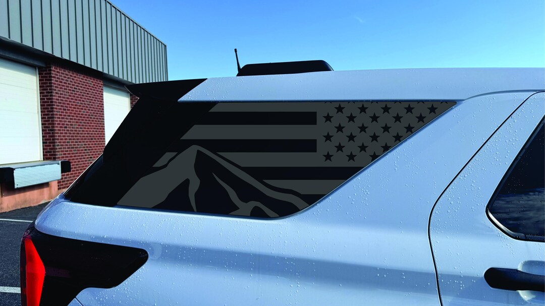 2020-2025 Ford Explorer Quarter Window Decal Sticker - Mountain ...