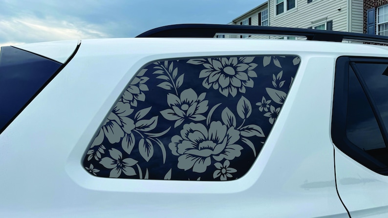 2023–2025 Honda Pilot Quarter Window Decal - Flower Design – Matte ...