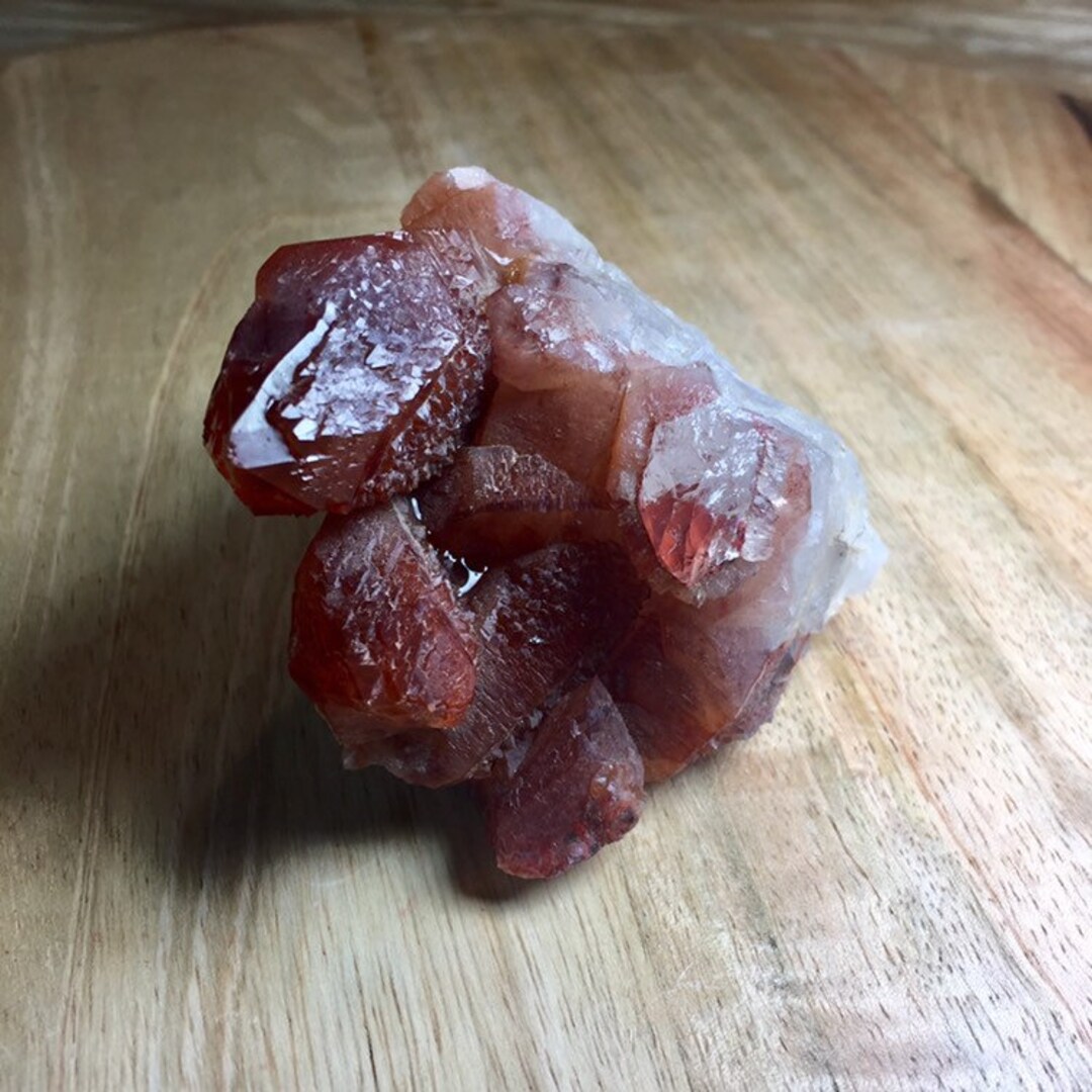 Red Quartz Crystal Cluster From Morocco - Etsy