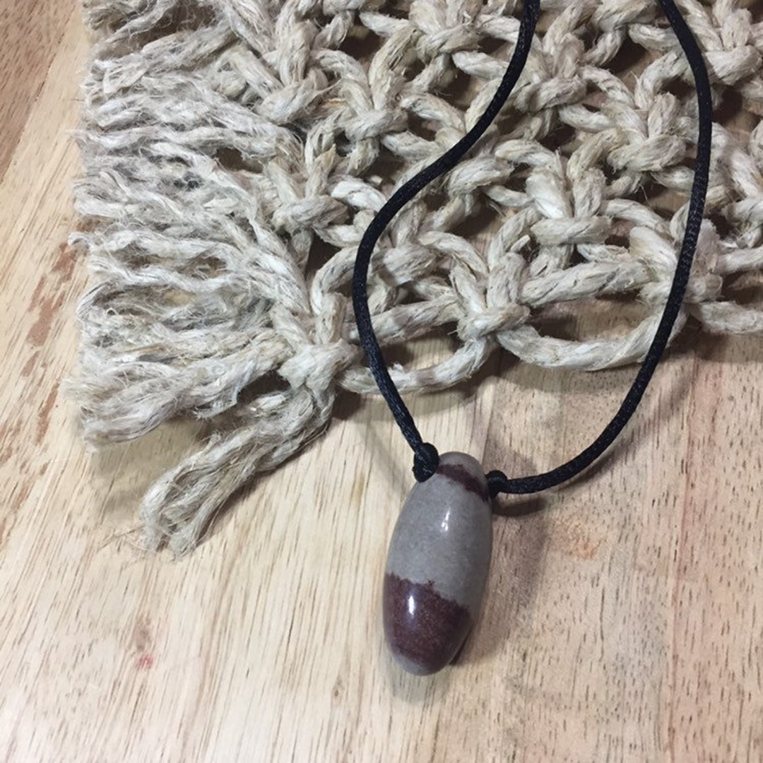 Shiva Lingam Pendant Necklace One Size Adjustable Black Cord - Etsy