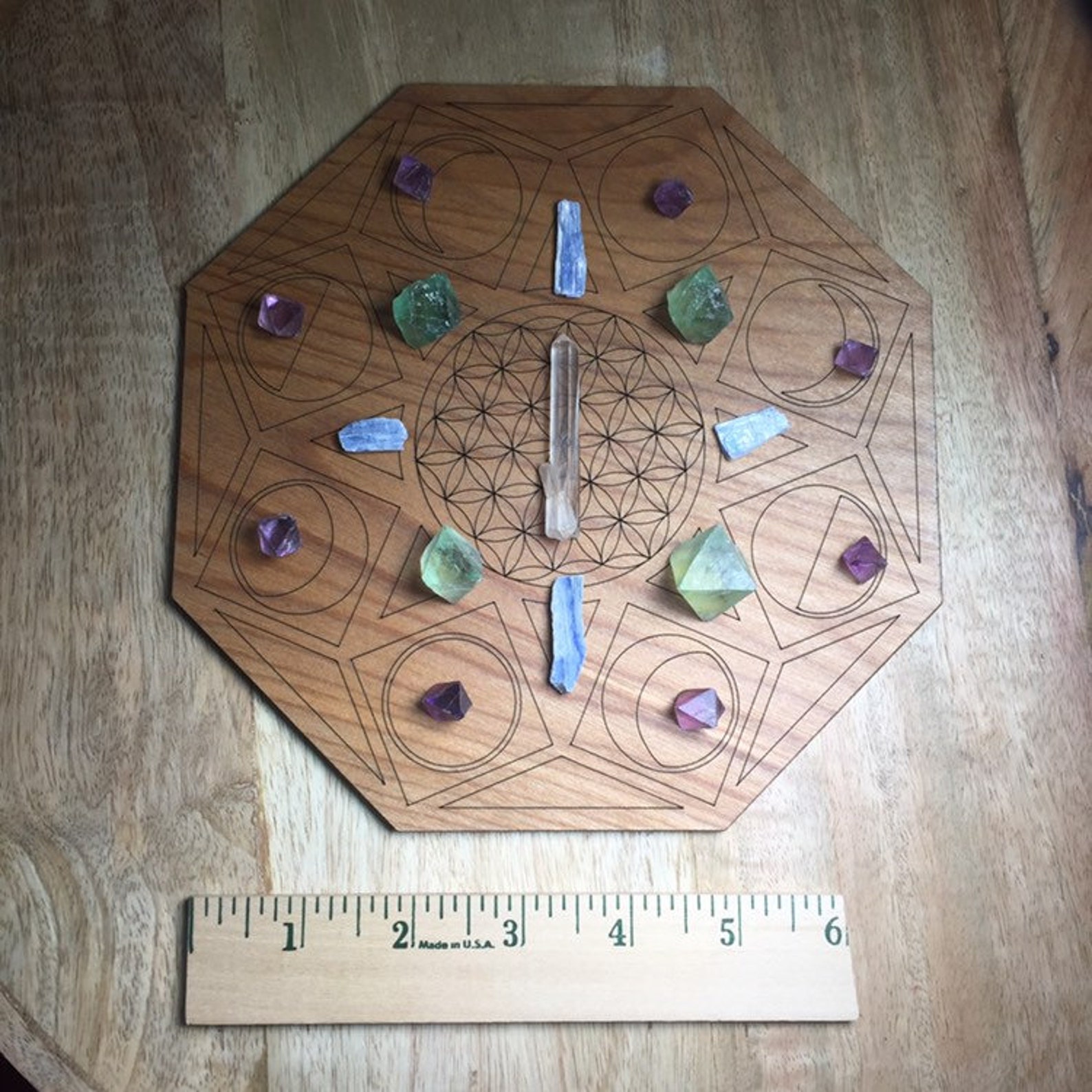 Crystal Grid Moon Phases Metaphysical Healing | Etsy