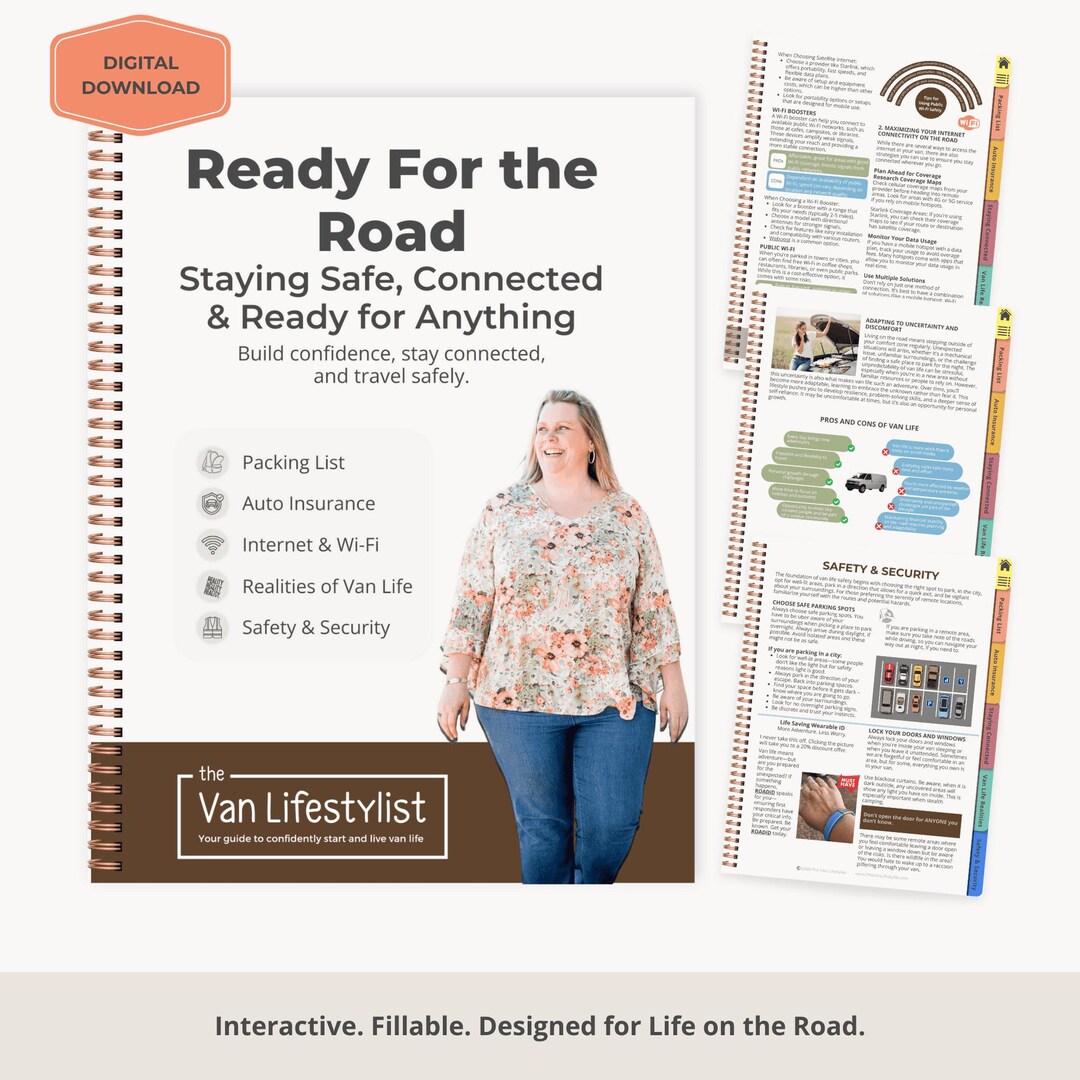 Van Life Guide: Safety, Internet & Auto Insurance (PDF Notebook) - Etsy