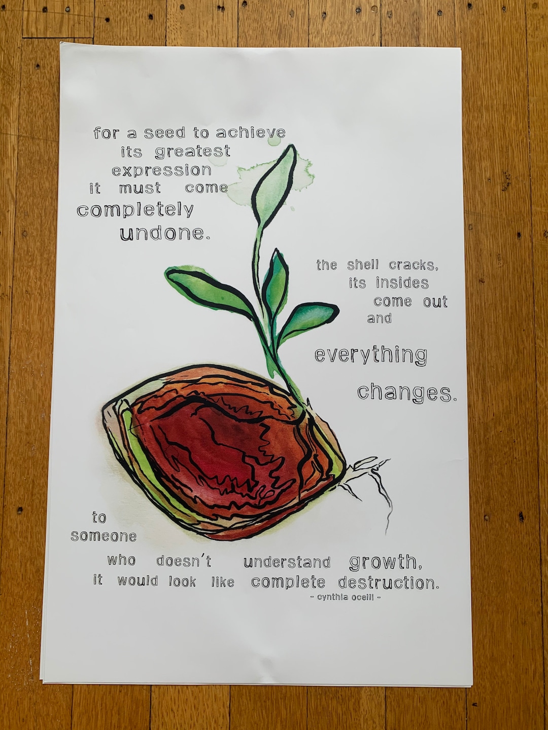 Poster - Transformation by Way of Seed - Etsy