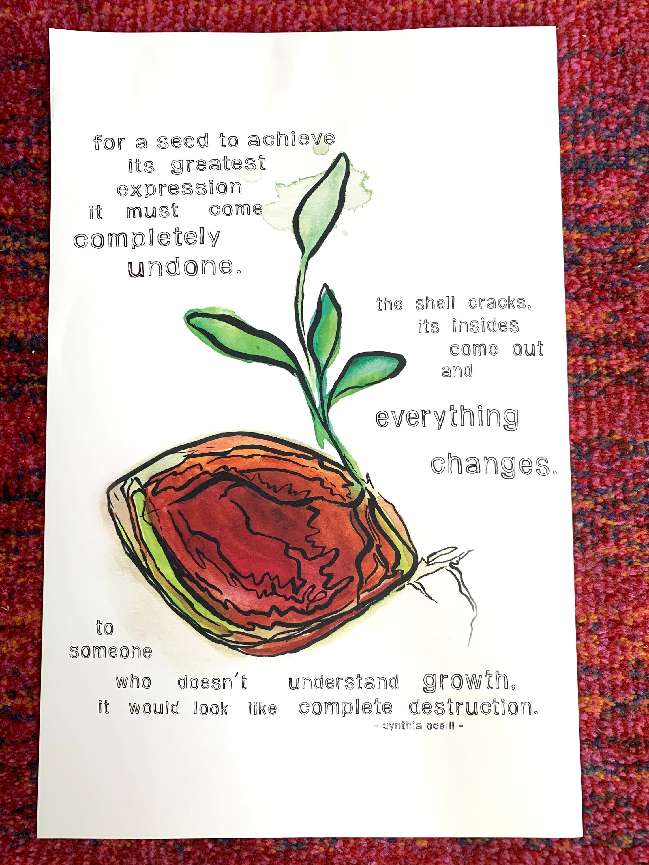 Poster Transformation by Way of Seed - Etsy