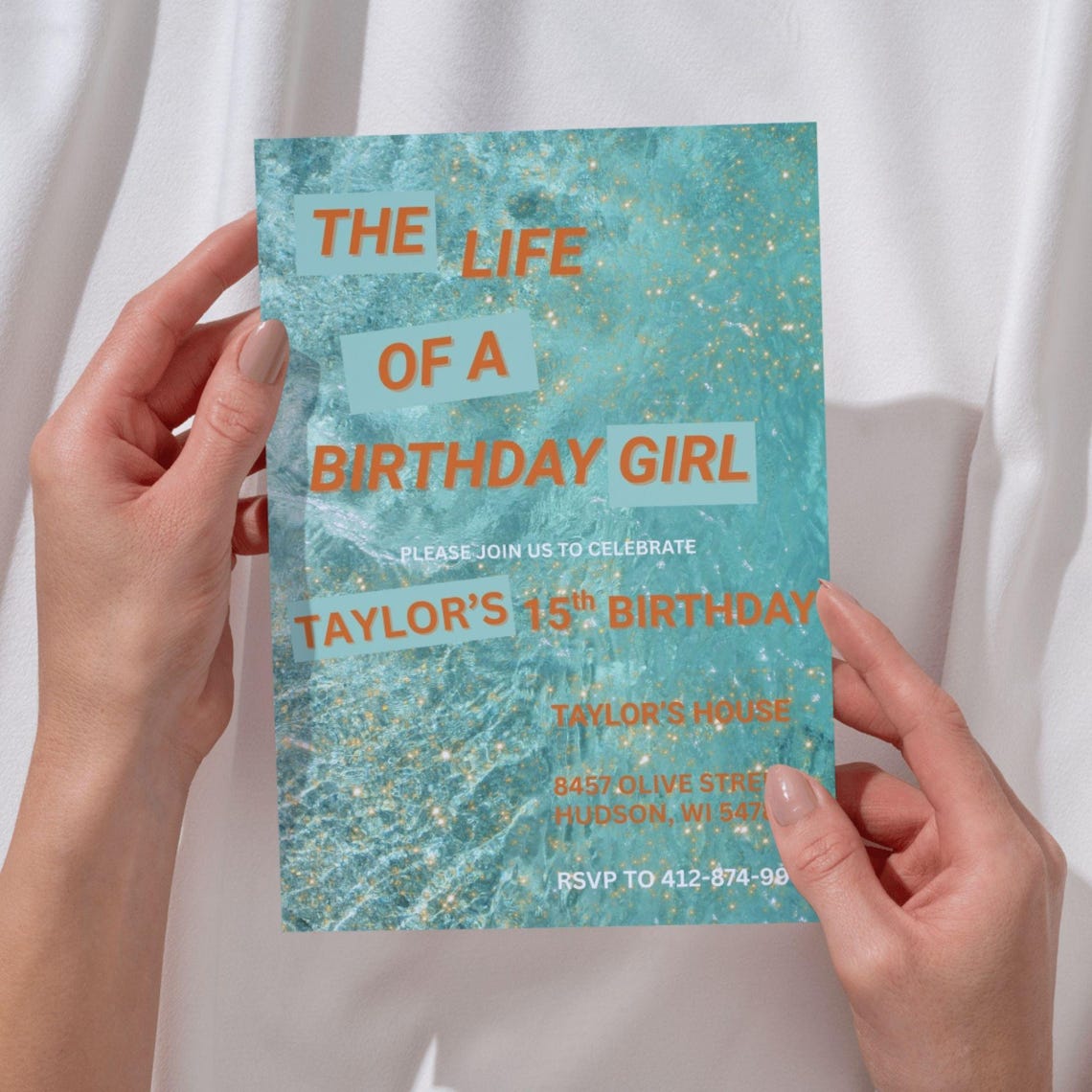 Taylor Swift Birthday Invitation: Showgirl Theme, Canva Template ...