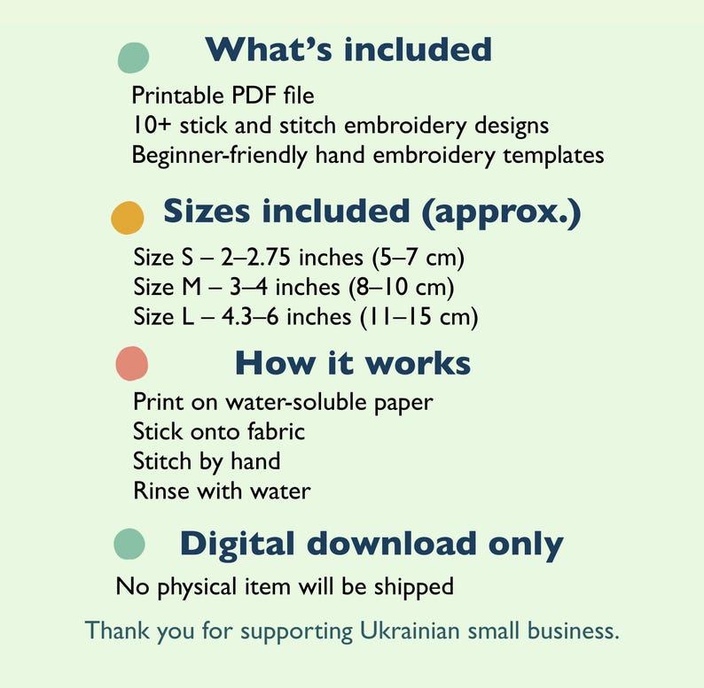 Stick and Stitch Embroidery Patterns PDF – Printable Animal Designs for ...