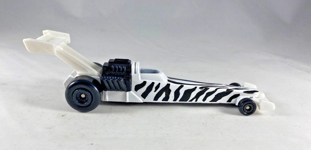 1993 Hot Wheels Dragster Race Car With Zebra Stripes Design Mcdonalds ...