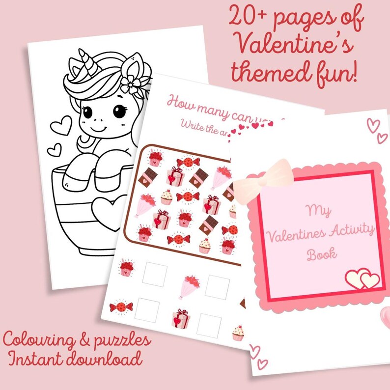 Valentine’s Day Colouring & Activity Pages | Printable Kids Activities ...
