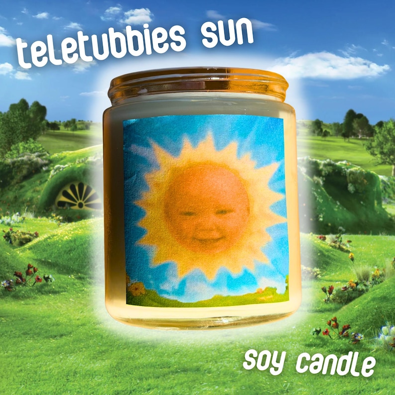 Custom Teletubbies Sun Inspired Candle - Etsy