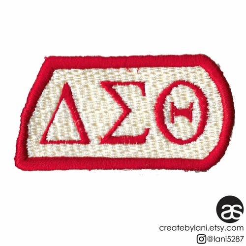Sorority Iron-on Patch Delta Sigma Theta | Etsy