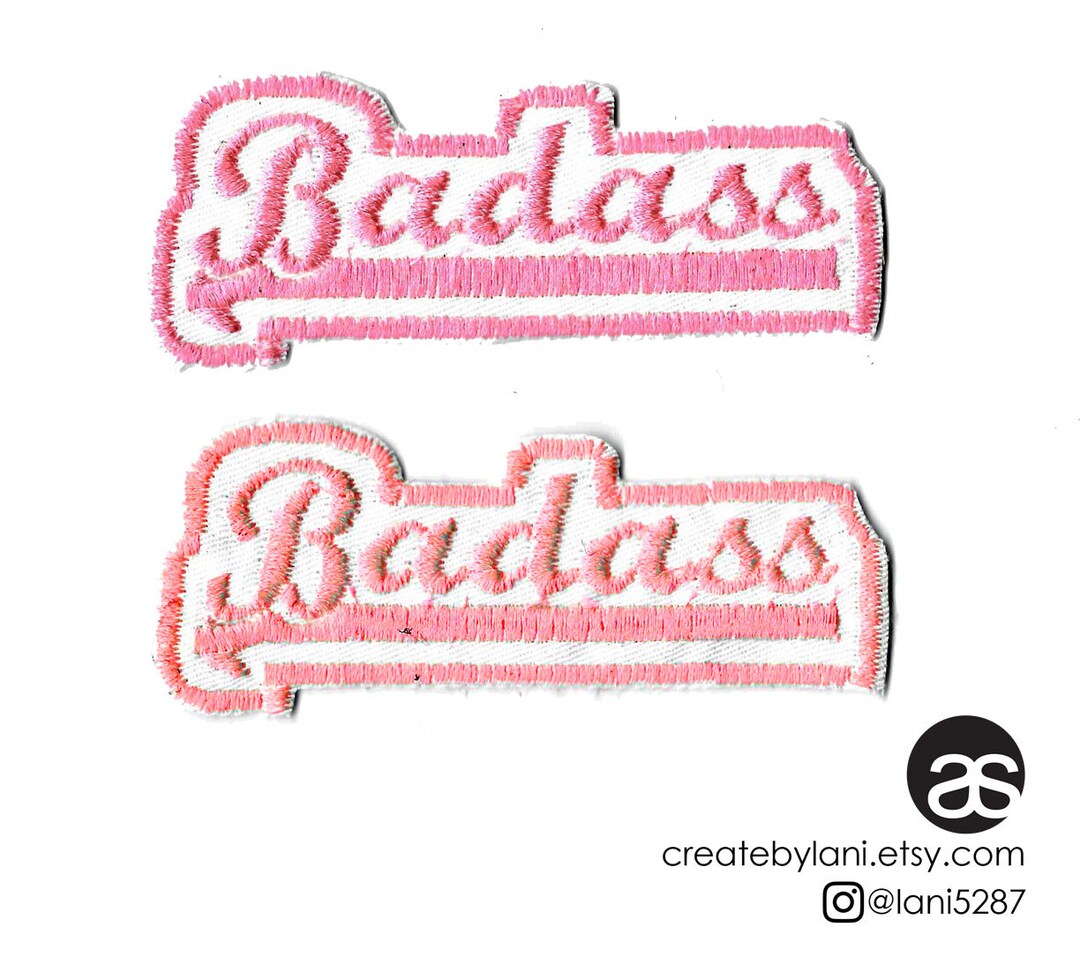 Badass Iron-on Patch - Etsy