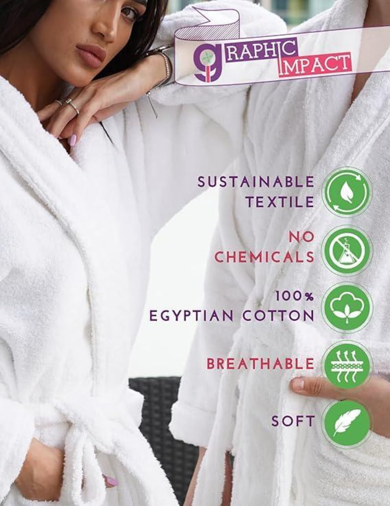 Royal Crown Chest Embroidery Unisex Cotton Terry Bathrobe - Etsy