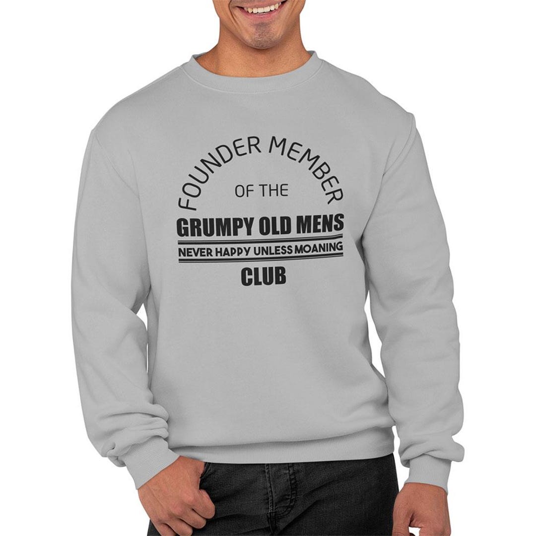 Funny Founder Member of Grumpy Old Men Grandpa Grandad Dad Gift Mens ...