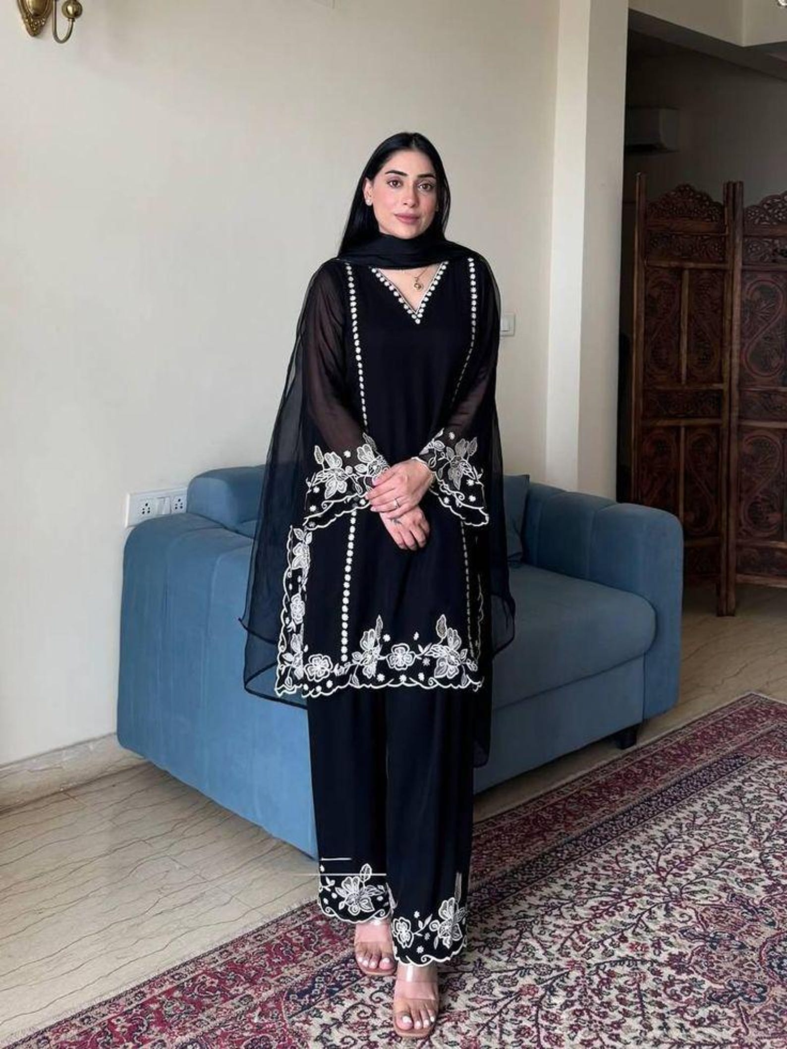 Pakistani / Parsi Salwar Suit - Etsy