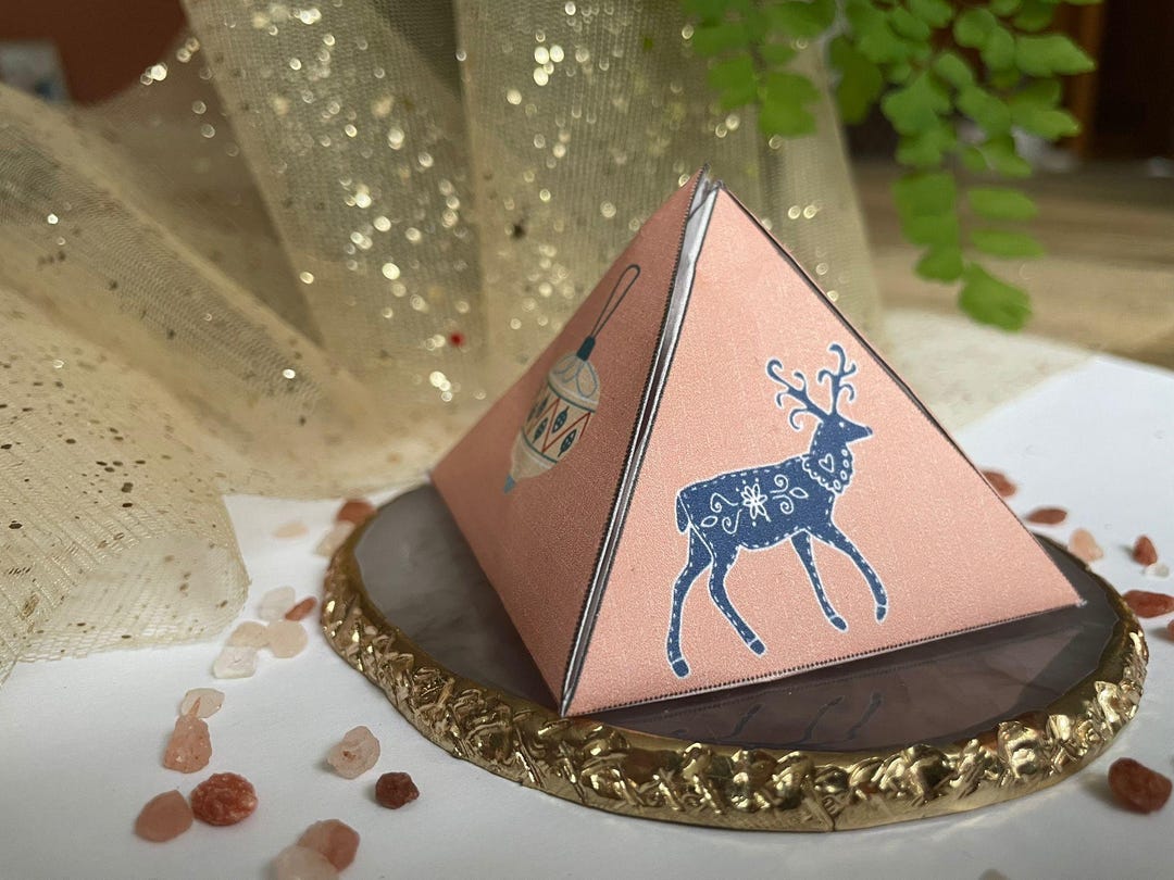 Printable Pyramid Advent Calendar • Scandinavian Christmas DIY Kit ...