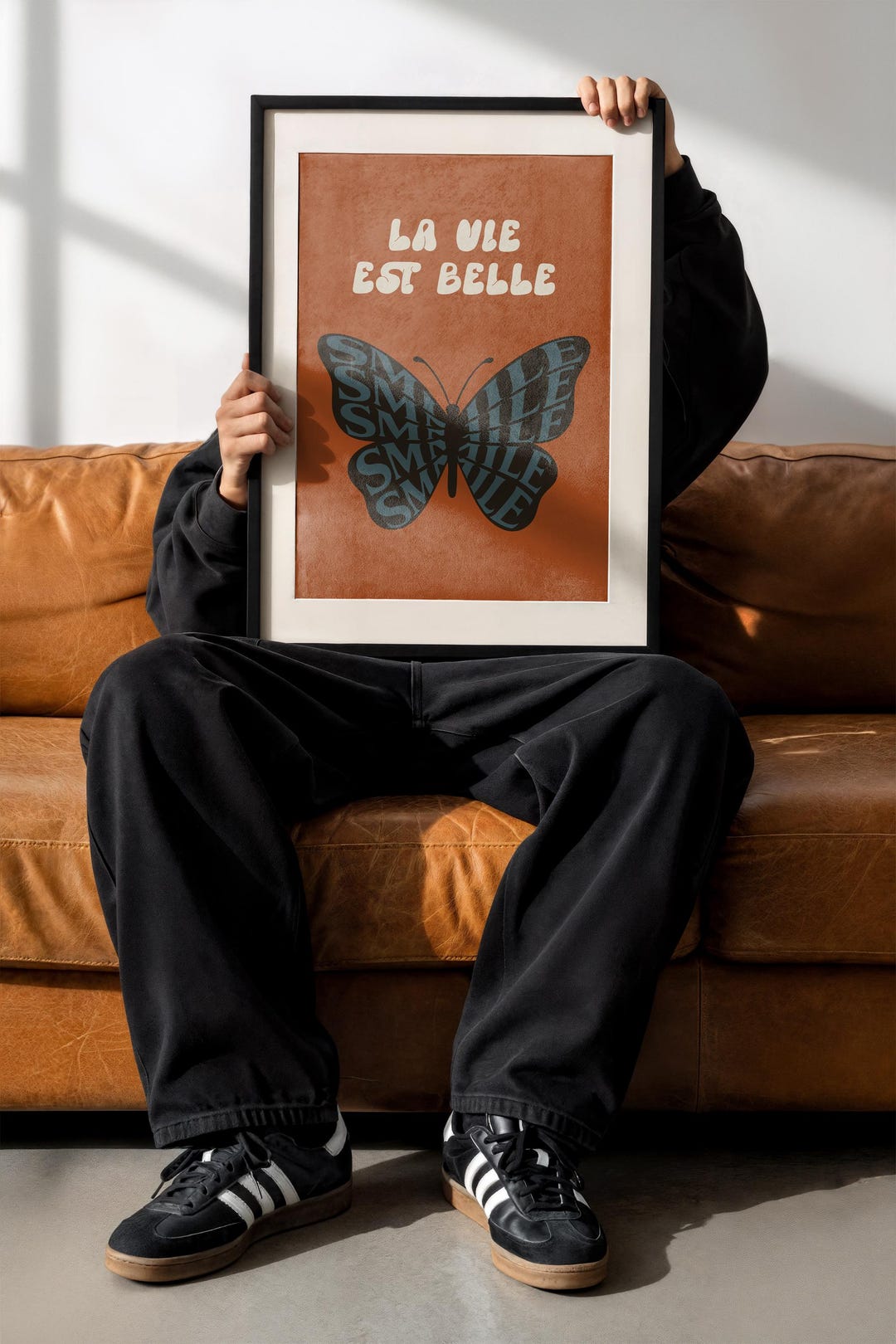 La Vie Est Belle Butterfly Print – Retro French Poster - Etsy
