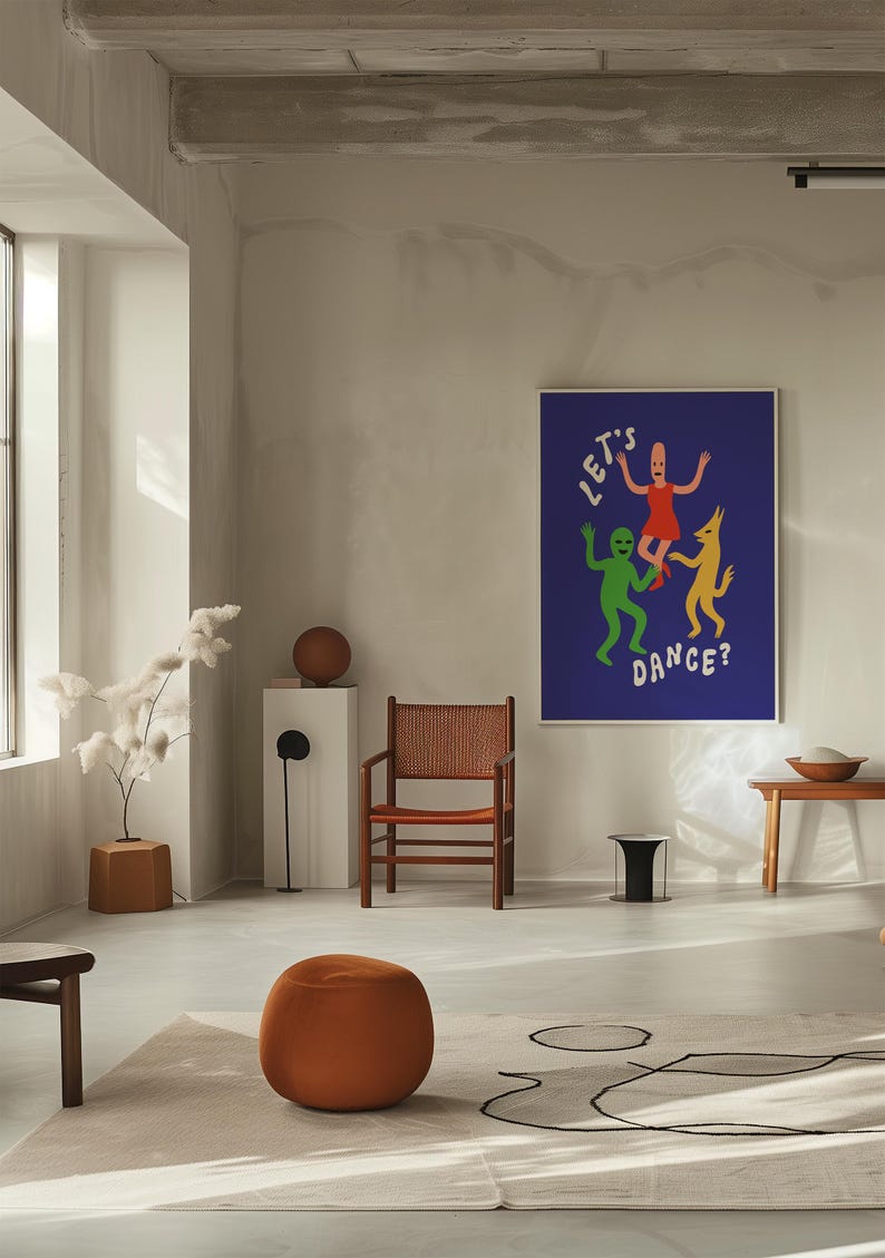 Imaginary Friends - Colorful Abstract People Art Print, Modern ...