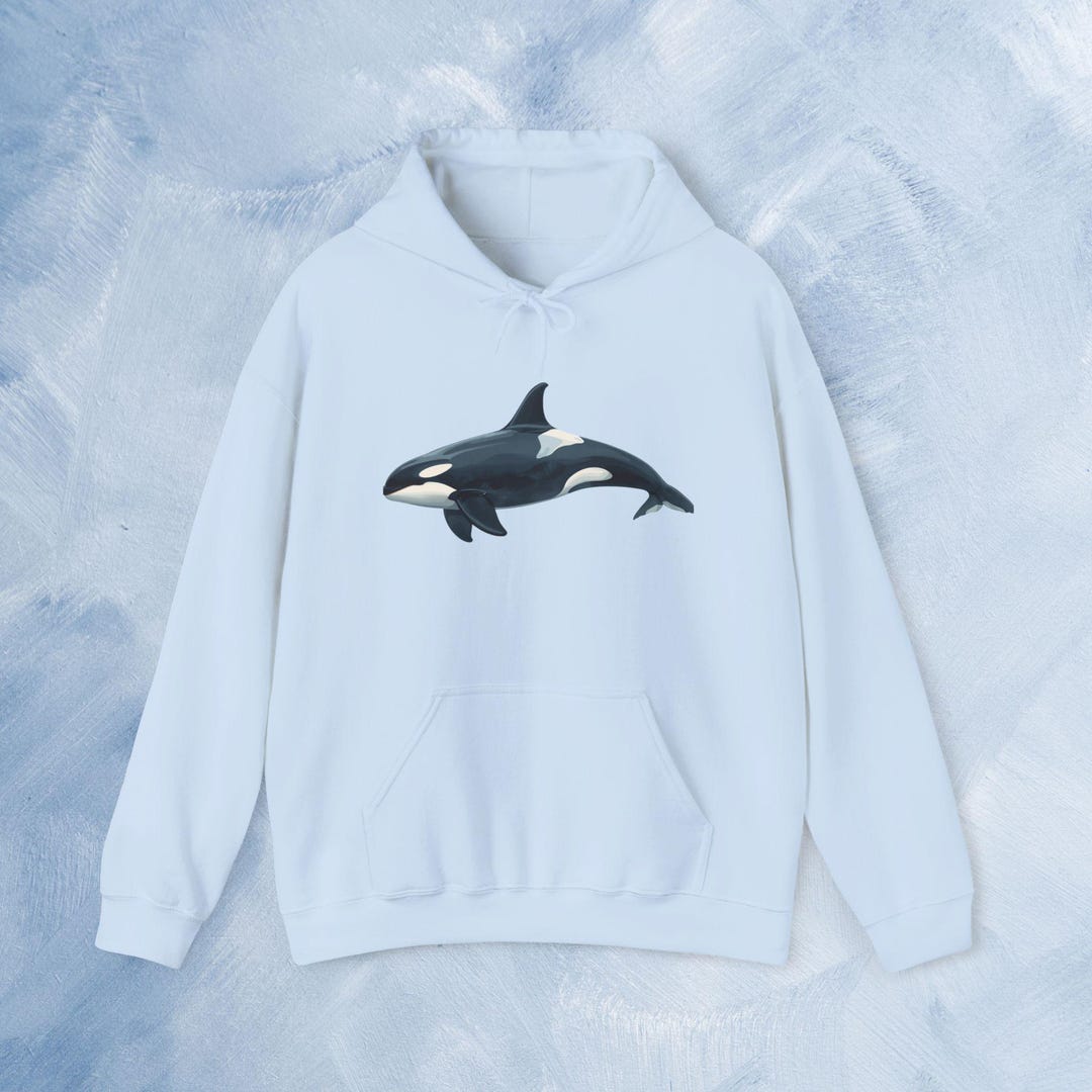 Orca Whale Unisex Hoodie, Killer Whale Cozy Sweatshirt, Ocean Lovers ...