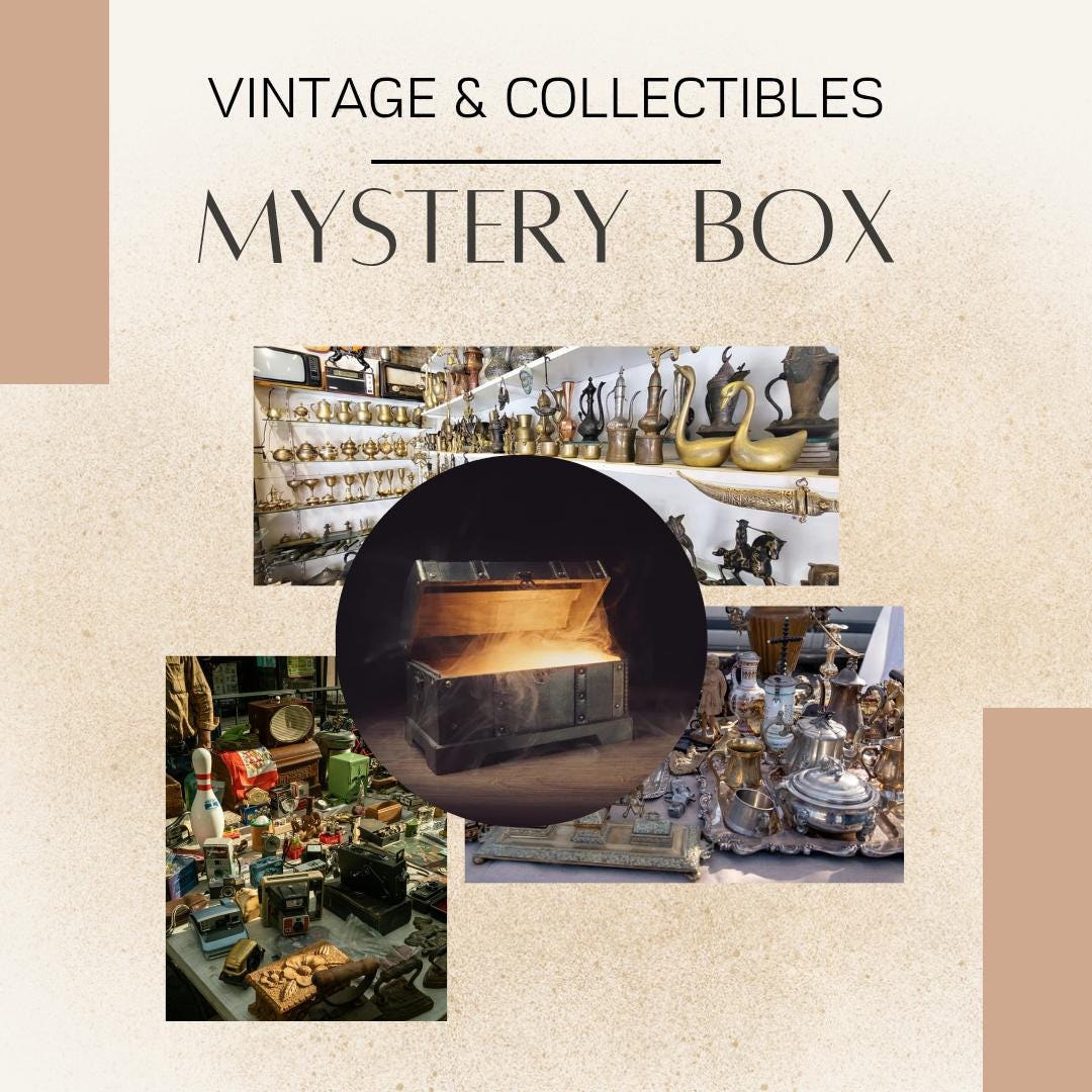 Vintage Mystery Box: Curated- Collectibles, Home Decor, Trinkets - Etsy