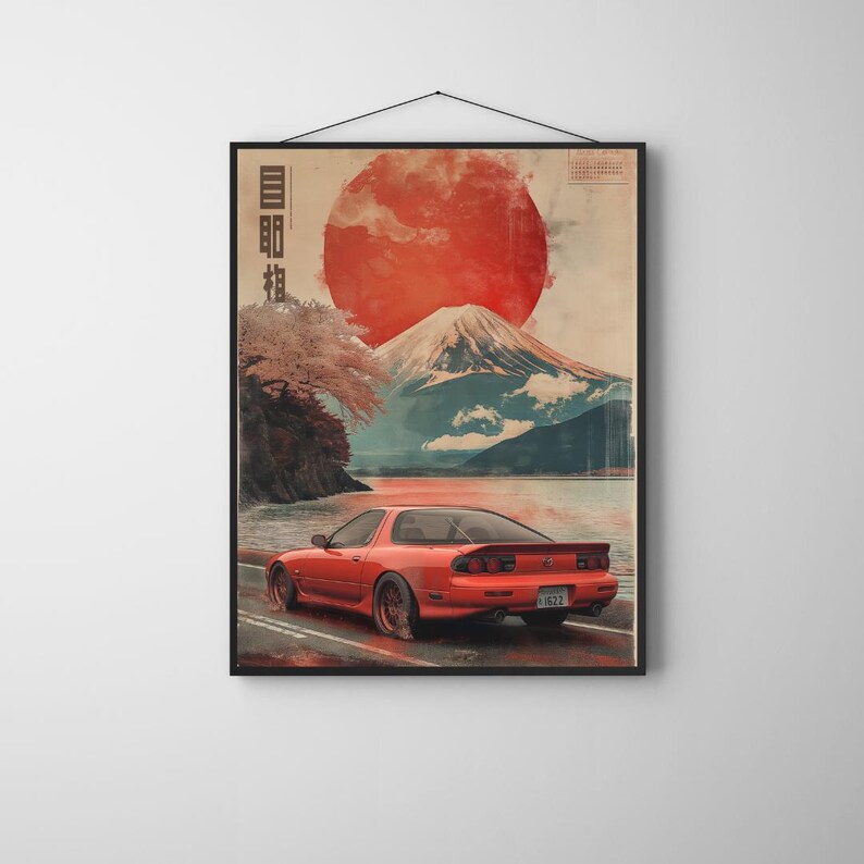 Mazda RX-7 FC3S Poster | JDM Tuner Car Wall Art - Etsy