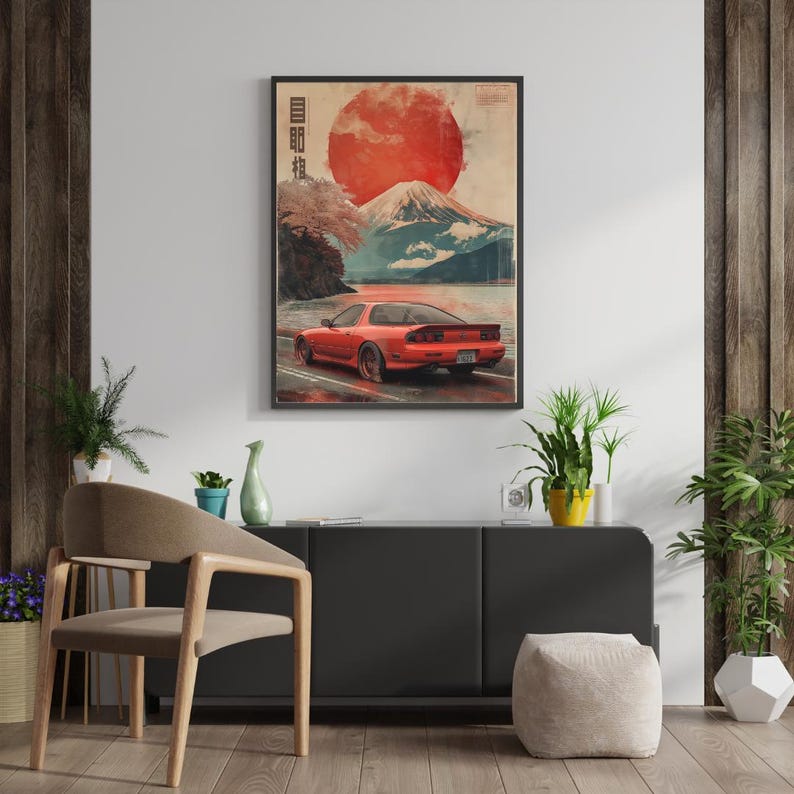 Mazda RX-7 FC3S Poster | JDM Tuner Car Wall Art - Etsy