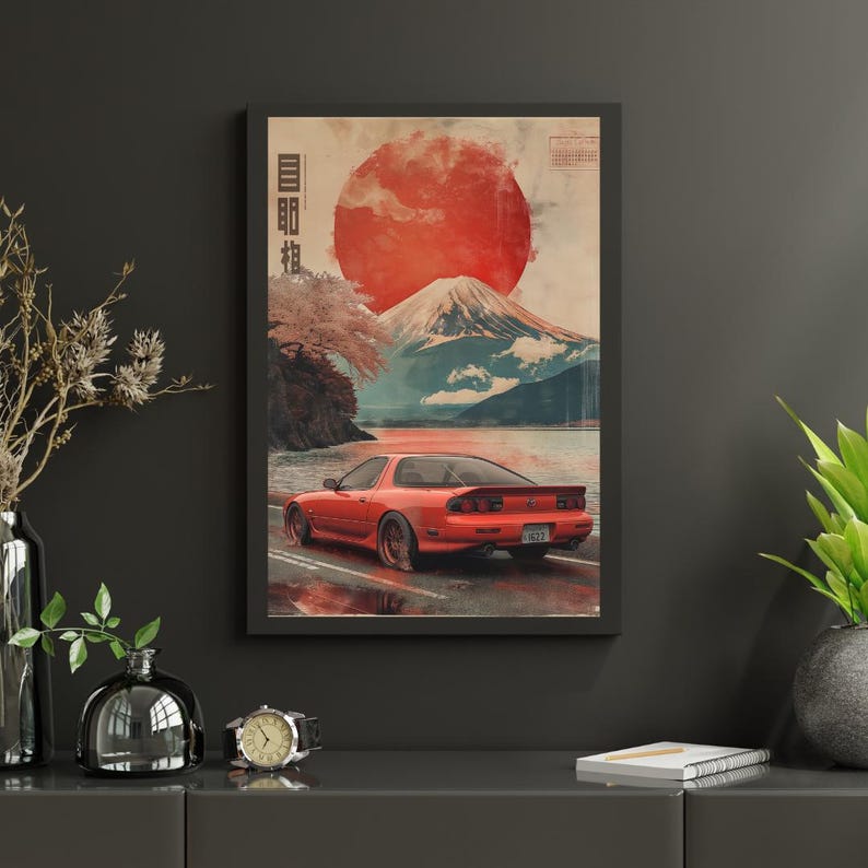 Mazda RX-7 FC3S Poster | JDM Tuner Car Wall Art - Etsy