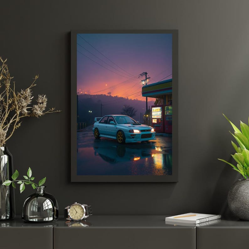 Subaru WRX STI Poster | JDM Tuner Car Wall Art - Etsy