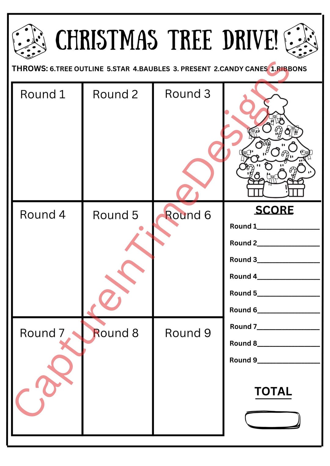Christmas Tree Drive Dice Game – Printable Holiday Activity (PDF) - Etsy UK