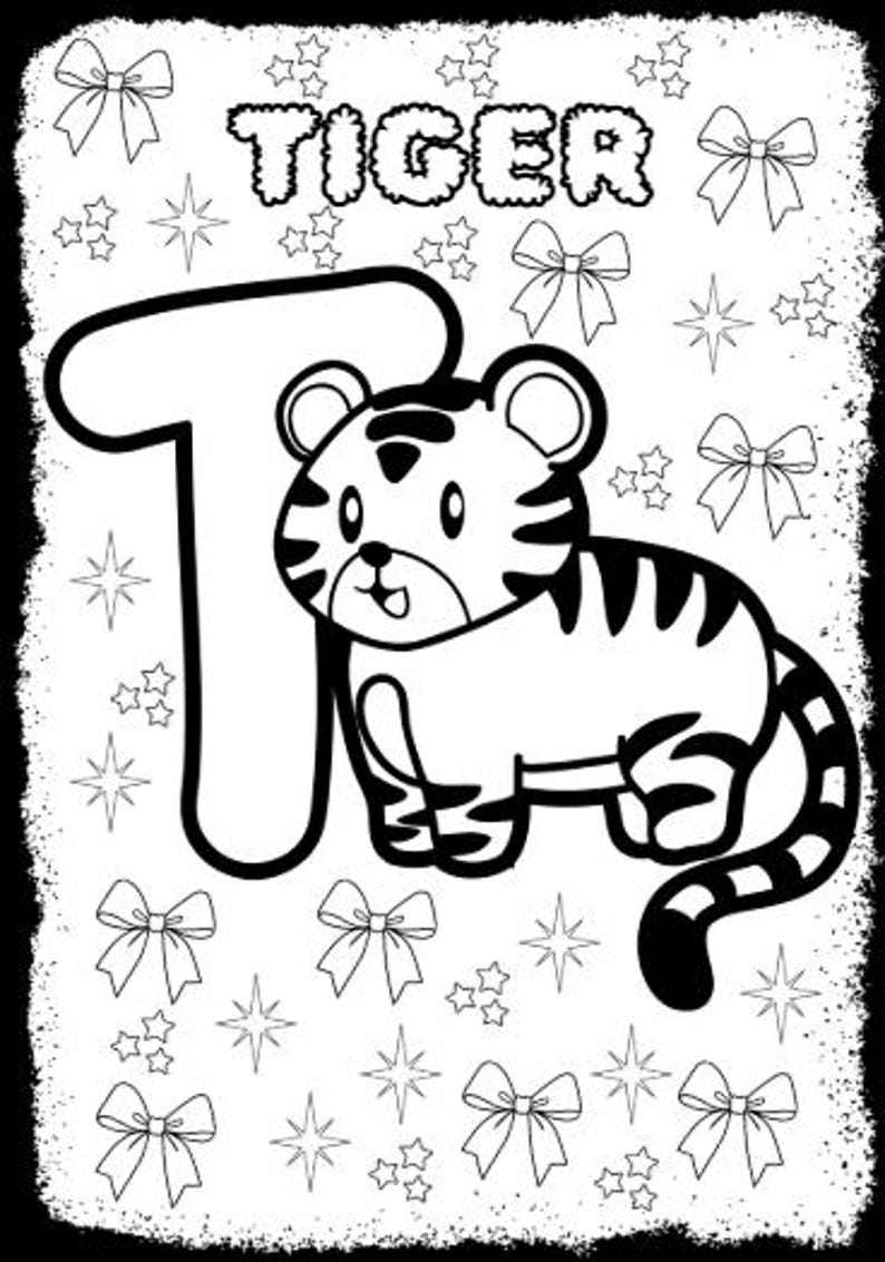 Alphabet Coloring Pages | A-Z Printable Letters (PDF) - Etsy UK