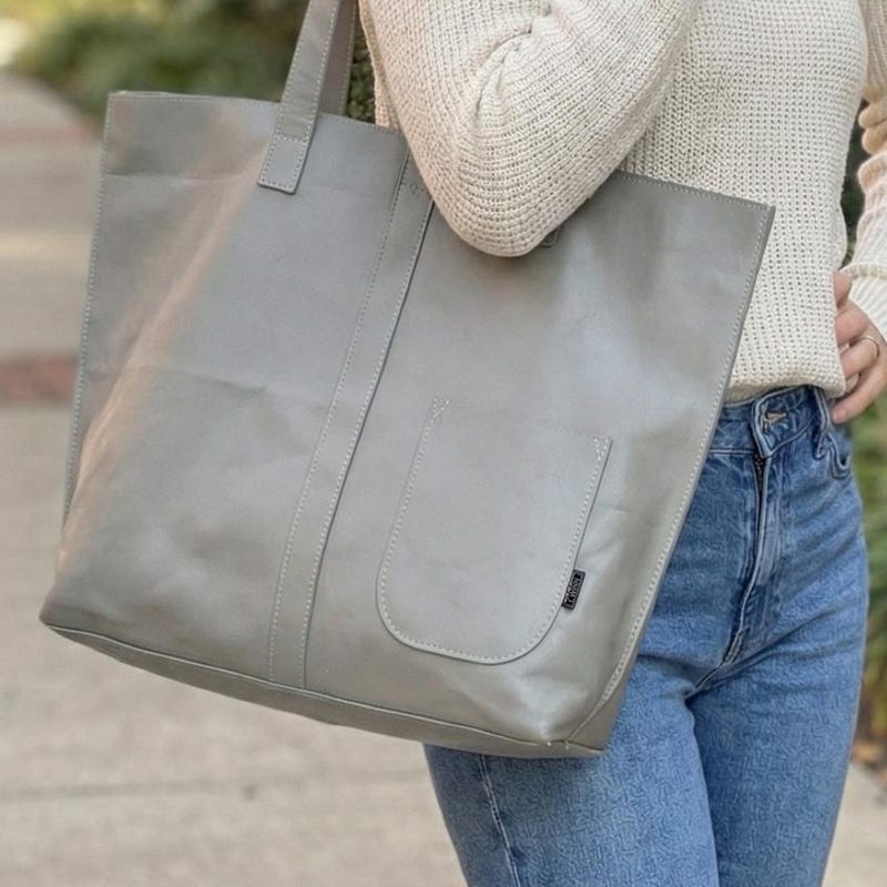 Stiff Leather Bags - Etsy