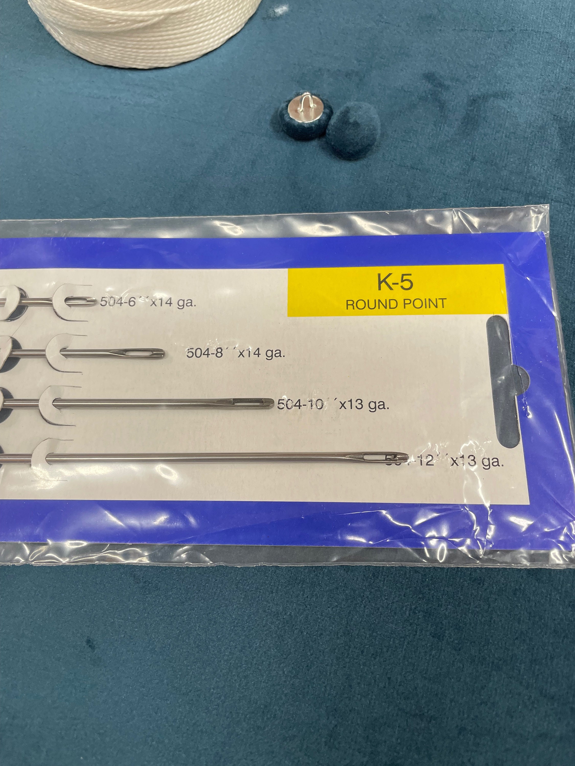 Upholstery Straight Needles Set Button Tufting Needles - Etsy