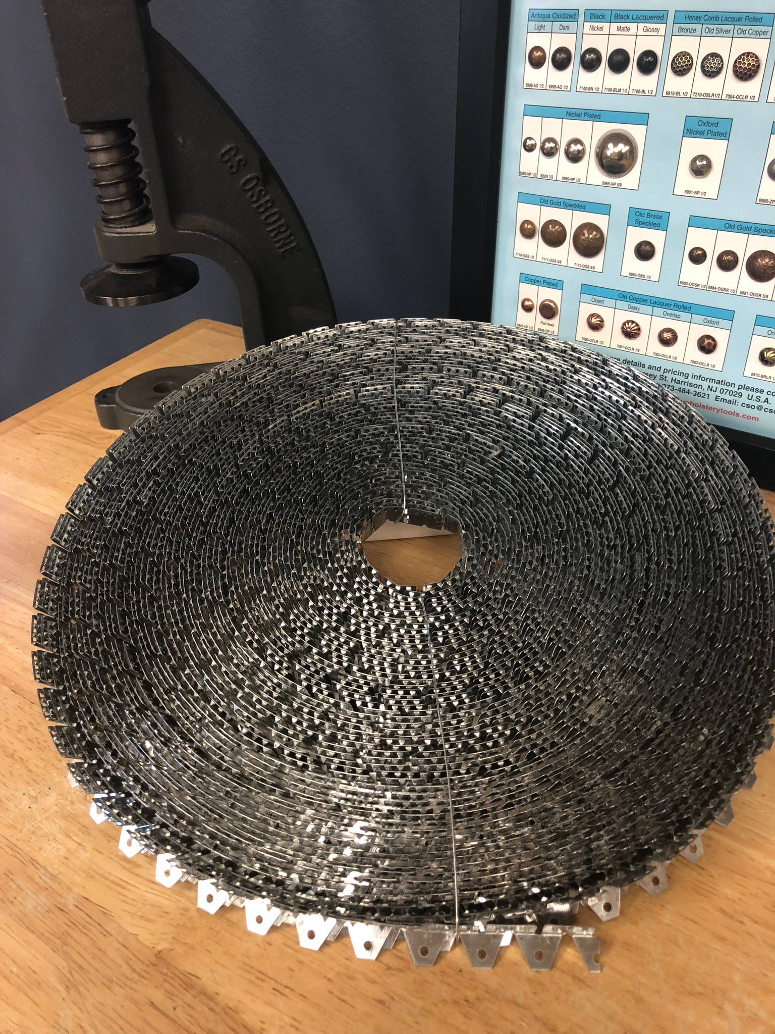 Curved Metal Upholstery Tacking Strip 100 Ft Roll - Etsy